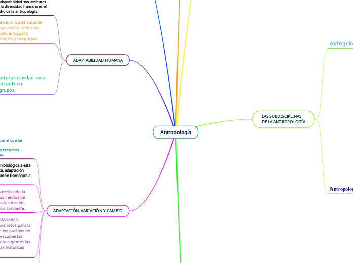 Antropología - Mind Map
